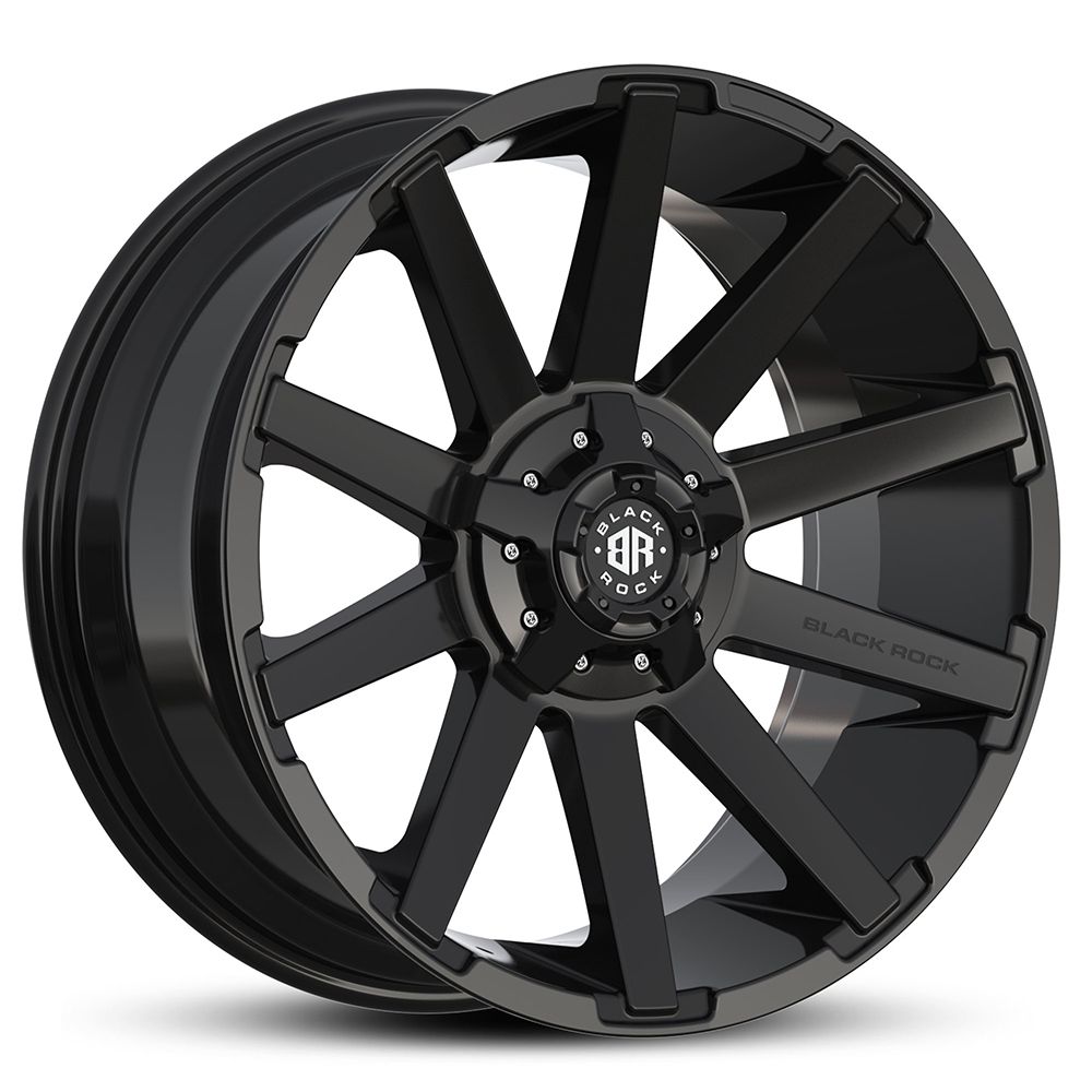 BLACK ROCK BLADE GLOSS BLACK 20X9 - Tyreforce