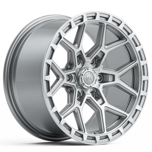 BLACK ROCK VIPER SILVER MACHINED 17X9 - Tyreforce