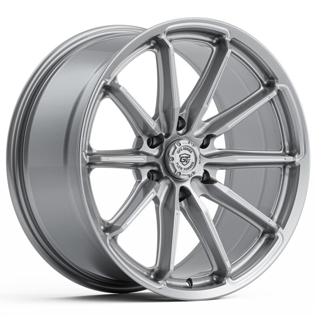 GT FORM GFS6 GLOSS SILVER MILLED 20X9 - Tyreforce
