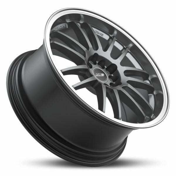 JSR ST32 GUNMETAL GREY MACHINED LIP 18X8.5 - Tyreforce
