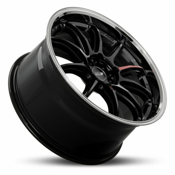 JSR ST37 GLOSS BLACK MACHINED LIP 18X8.5 - Tyreforce