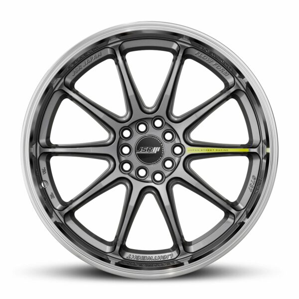 JSR ST37 GUNMETAL GREY MACHINED LIP 19X9.5 - Tyreforce
