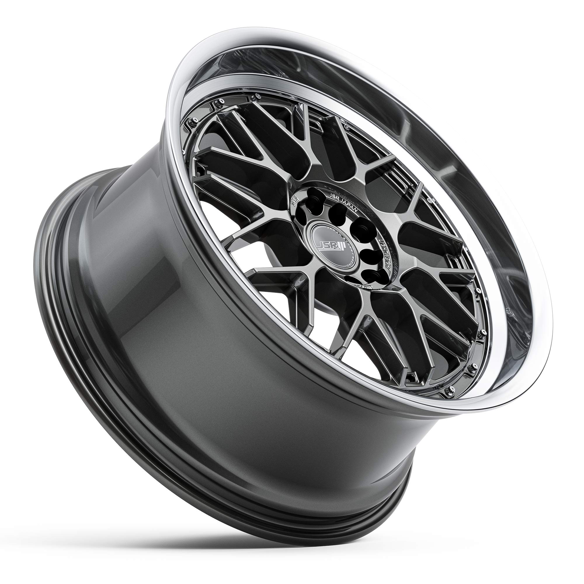JSR ST15 GUNMETAL GREY MACHINED LIP 18X8.5 - Tyreforce