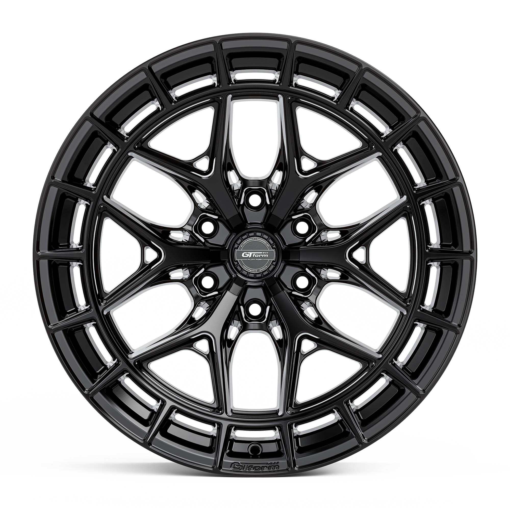GT FORM GFS10 6L GLOSS BLACK 20X10 - Tyreforce