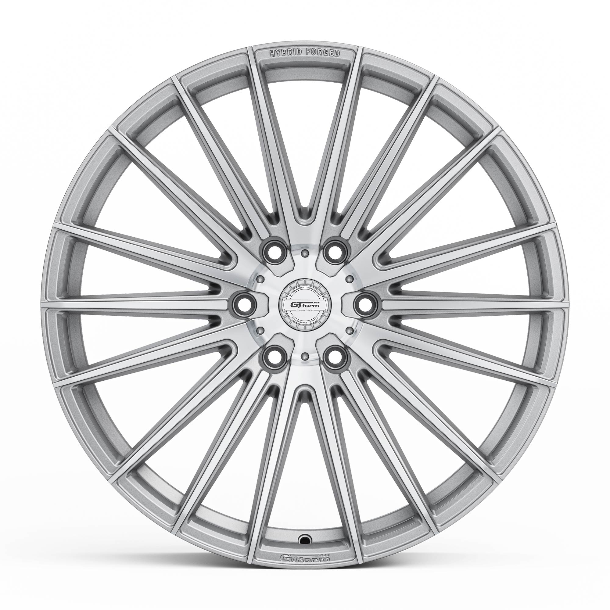 GT FORM GFS8 SILVER MACHINED 20X9 (BLANK) - Tyreforce