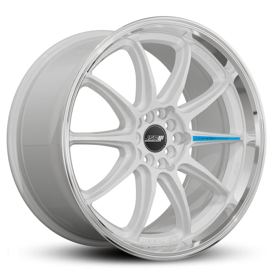 JSR ST37 GLOSS WHITE MACHINED LIP 18X8.5 - Tyreforce