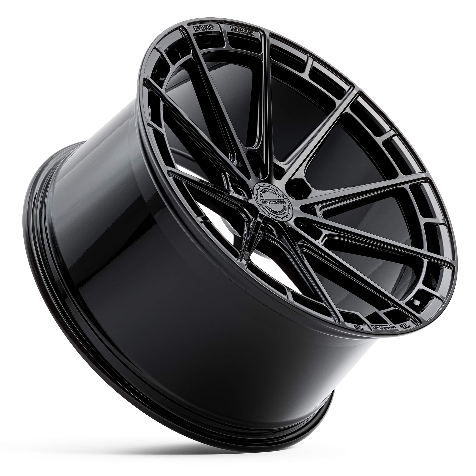 GT FORM HF1.1 HYBRID FORGED GLOSS BLACK 20X10.5 (BLANK) - Tyreforce